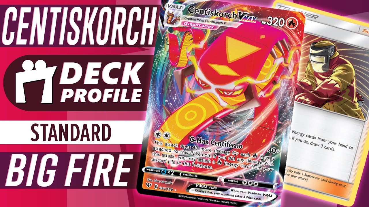 BIG FIRE IS BACK WITH CENTISKORCH VMAX DECK! [Pokemon TCG Online] - YouTube