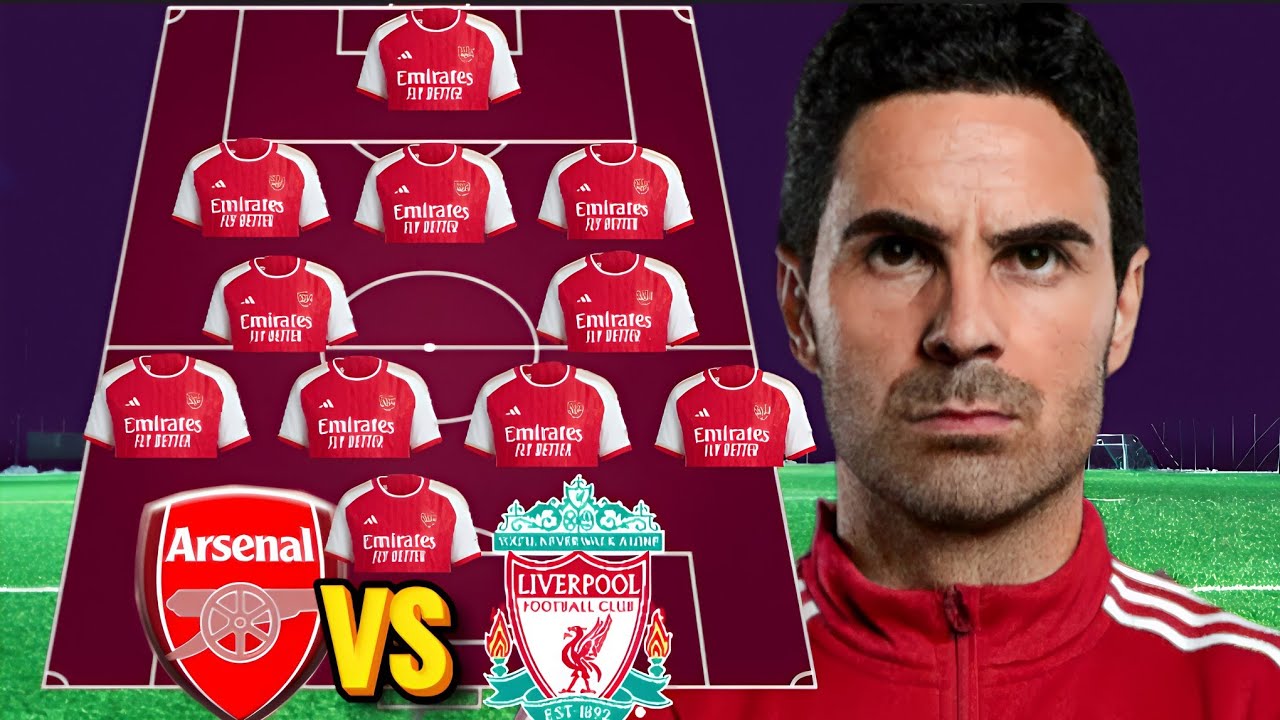 Arsenal Potential Line-up (4-2-3-1) To CRUSH Liverpool Ft. Saka in EPL ...
