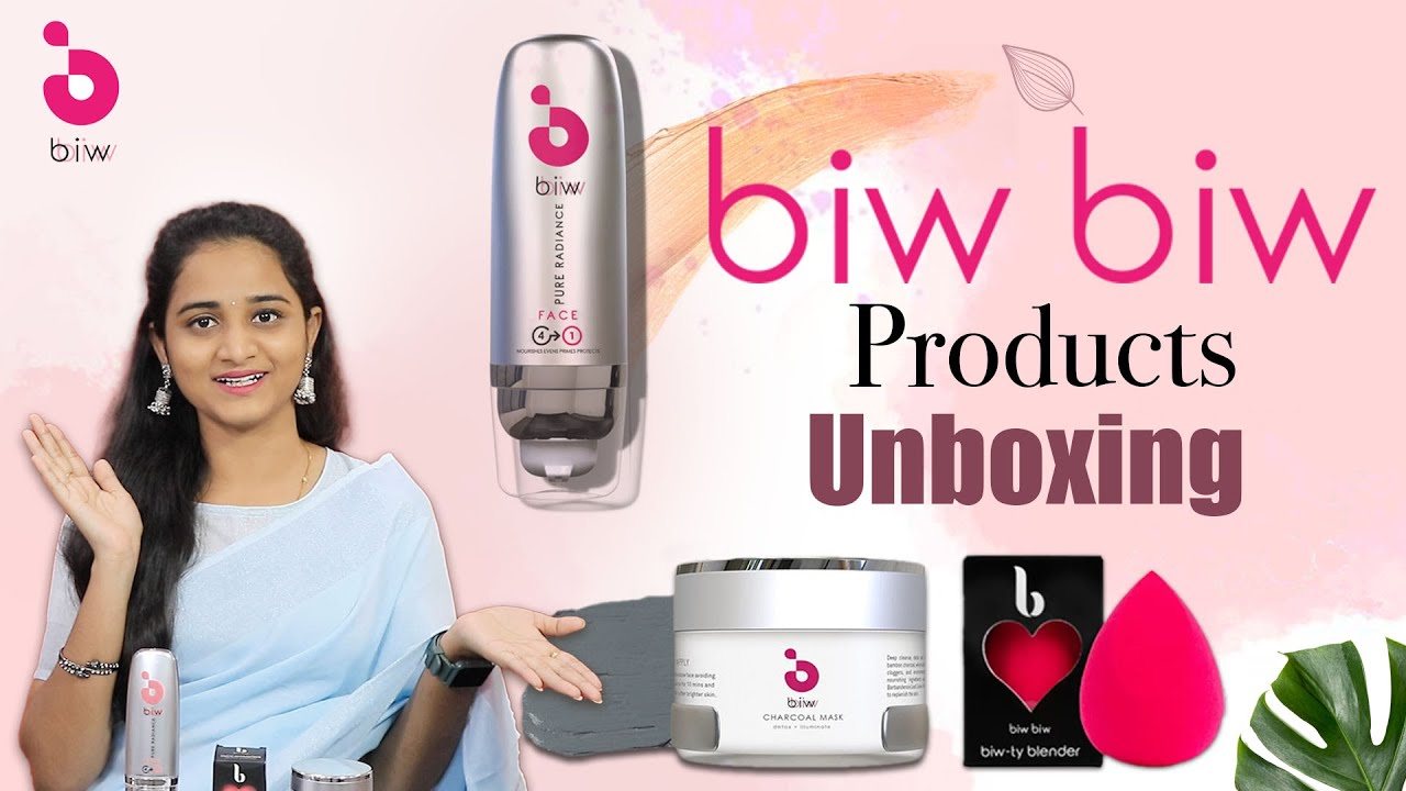 biw biw Product Unboxing | Product Haul 2022, Face Cream, Charcoal Mask ...