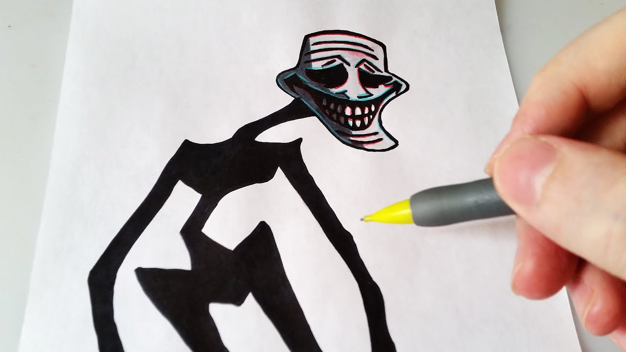 Drawing of Smiler from Friday Night Funkin The Trollge Files Mod - YouTube