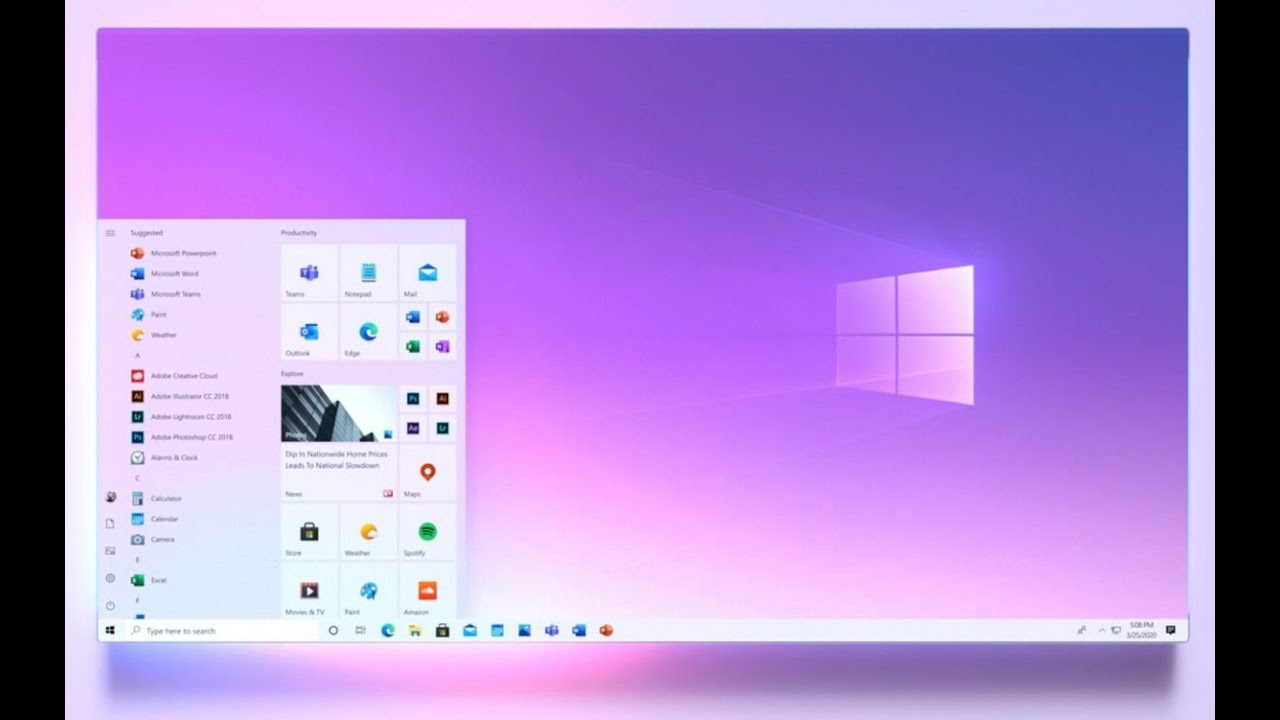 How to enable the new Start menu in #Windows 10 Build 20161 latest ...