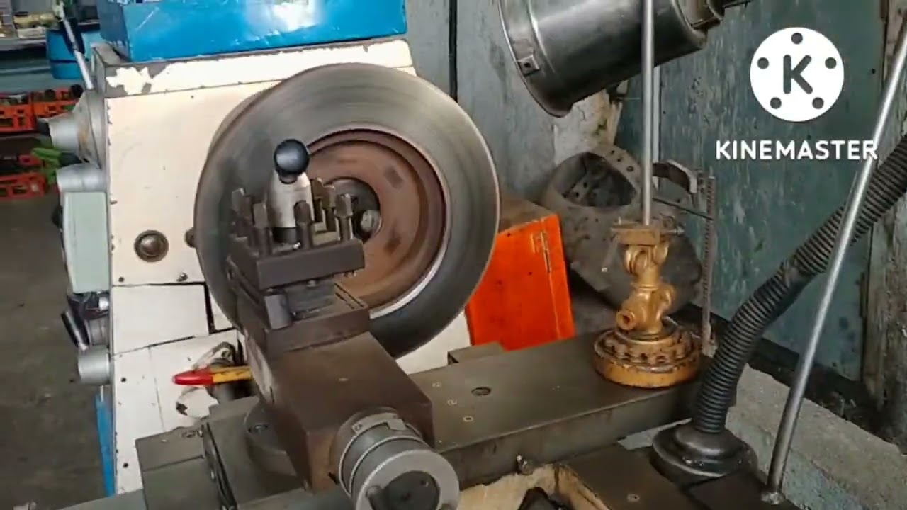 how to get correct center on lathe machine? ( Rotor Dics ) - YouTube