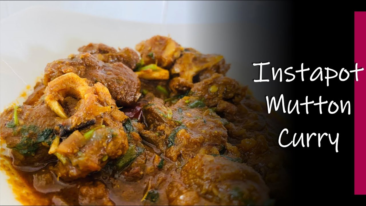 Instant Pot Mutton Curry/Simple Mutton Curry by Sans Cuisine - YouTube