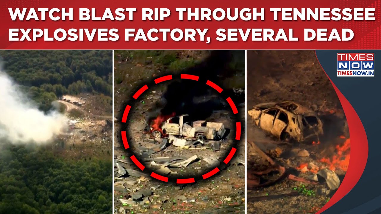 US' Explosives Factory Up In Flames: On Cam-Moment Blast Ripped Through ...