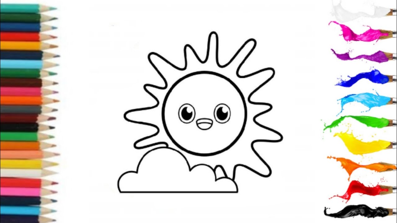 HOW DRAW SUN FOR KIDS/KIDS DRAWING AMAZING EASY TRICKS - YouTube