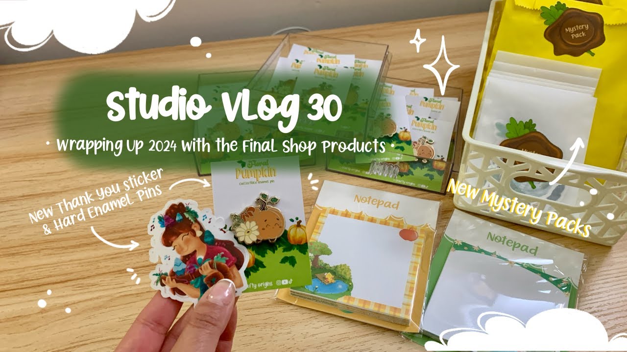 Studio Vlog 30 Wrapping Up 2024 with the Final Shop Products | New Shop ...