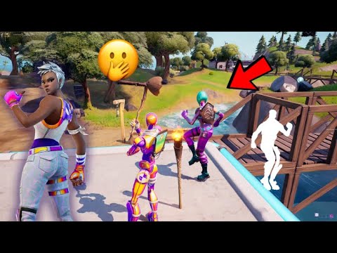 Copying Every Emote With *NEW* FNCS Skins in Fortnite - YouTube