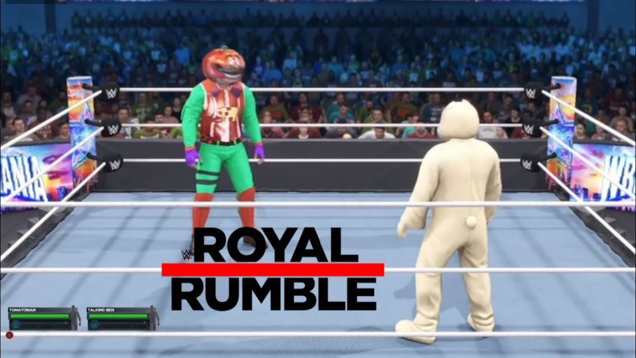 CARTOON ROYAL RUMBLE MATCH: WWE 2K23 - YouTube