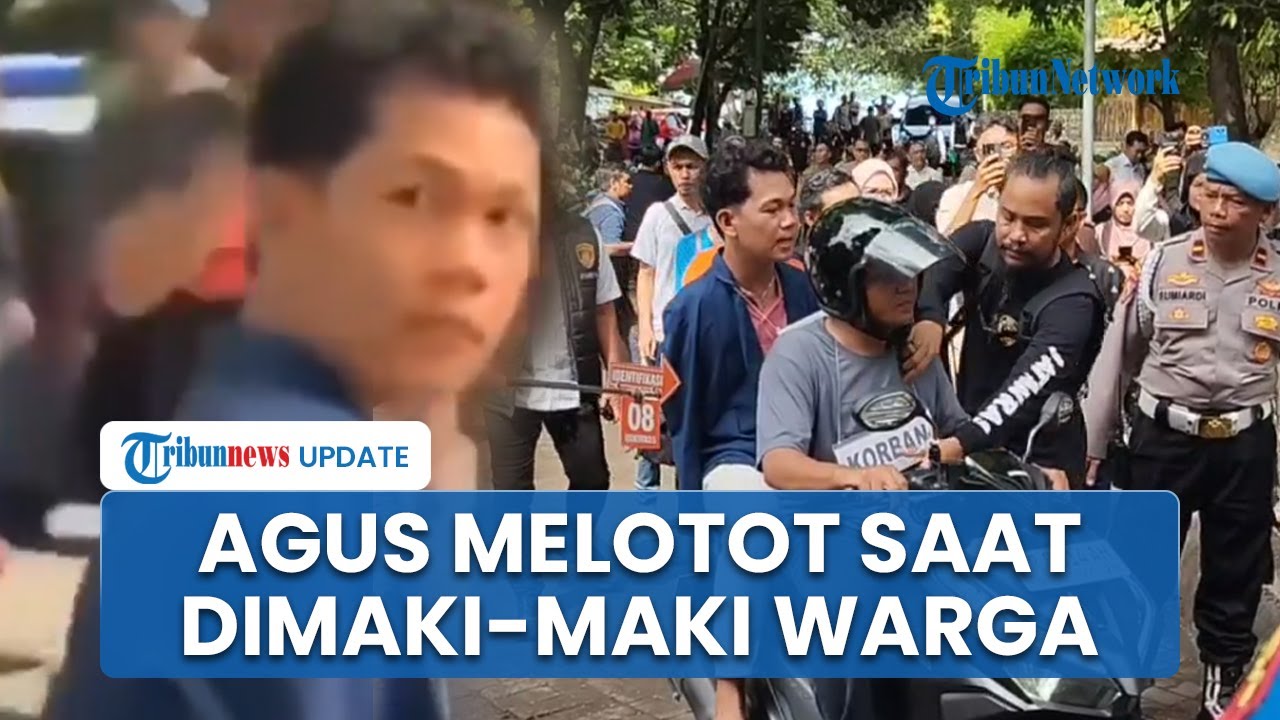 Reaksi Agus 'Buntung' Melotot Dimaki & Diumpat Warga saat Rekonstruksi ...