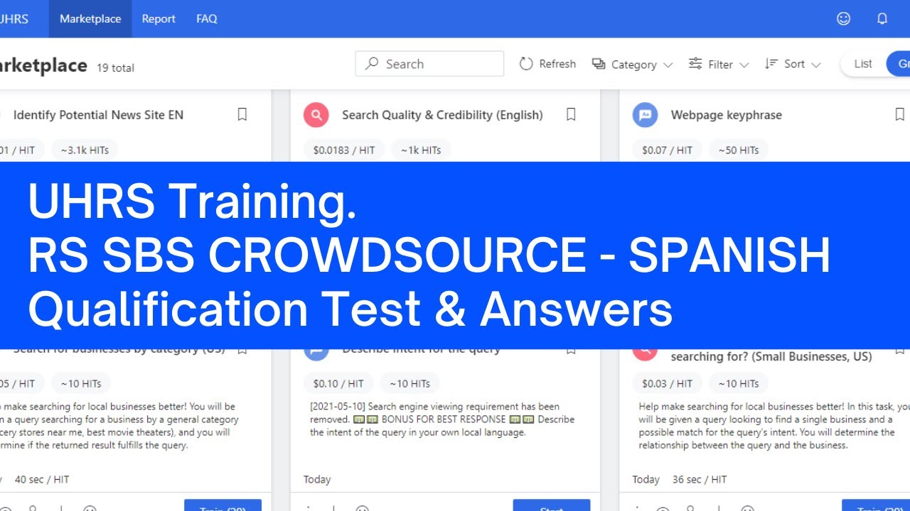 UHRS Training RS SBS CROWDSOURCE - SPANISH Qualification Test.UHRS ...