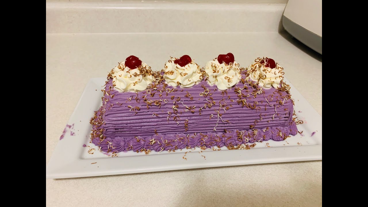 Ube halaya / ube Swiss roll cake / biscuit/ Bloody Mary Caesar - YouTube
