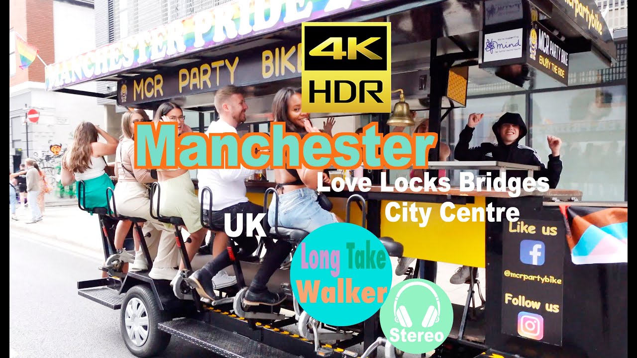 [4k] HDR Virtual walking tour - Love Locks Bridges,Oxford St ...