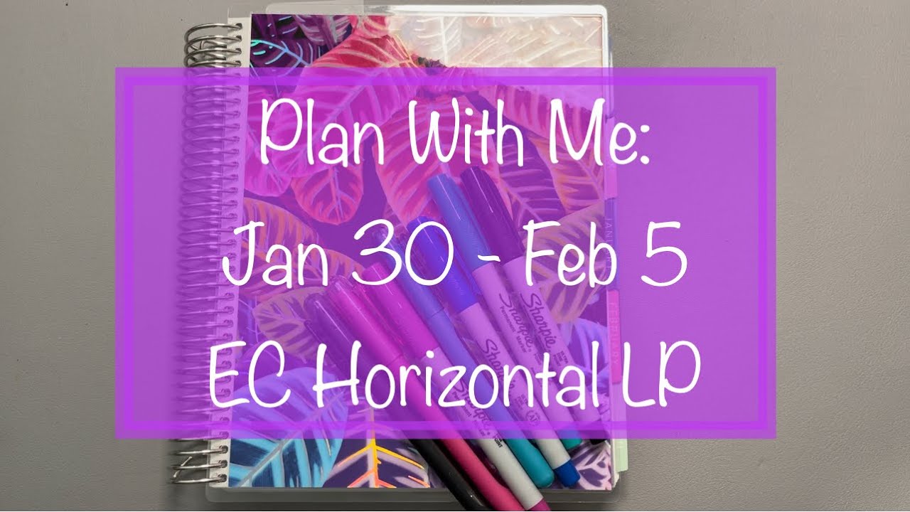 Plan With Me: Erin Condren Horizontal Planner - YouTube