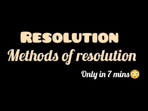|| Resolution || Methods of resolution || #bsc #chemistry # ...