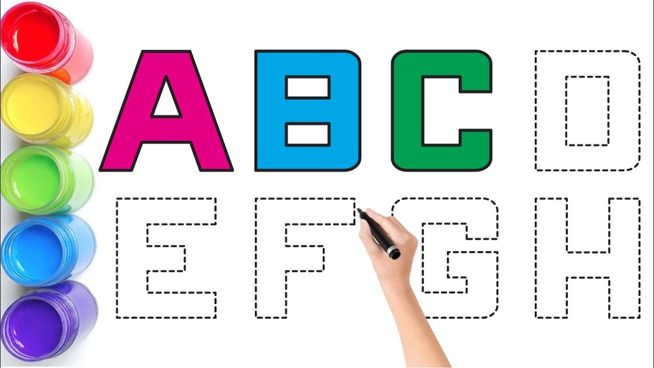 Learn to Write Your ABCs! Tracing & Coloring - YouTube