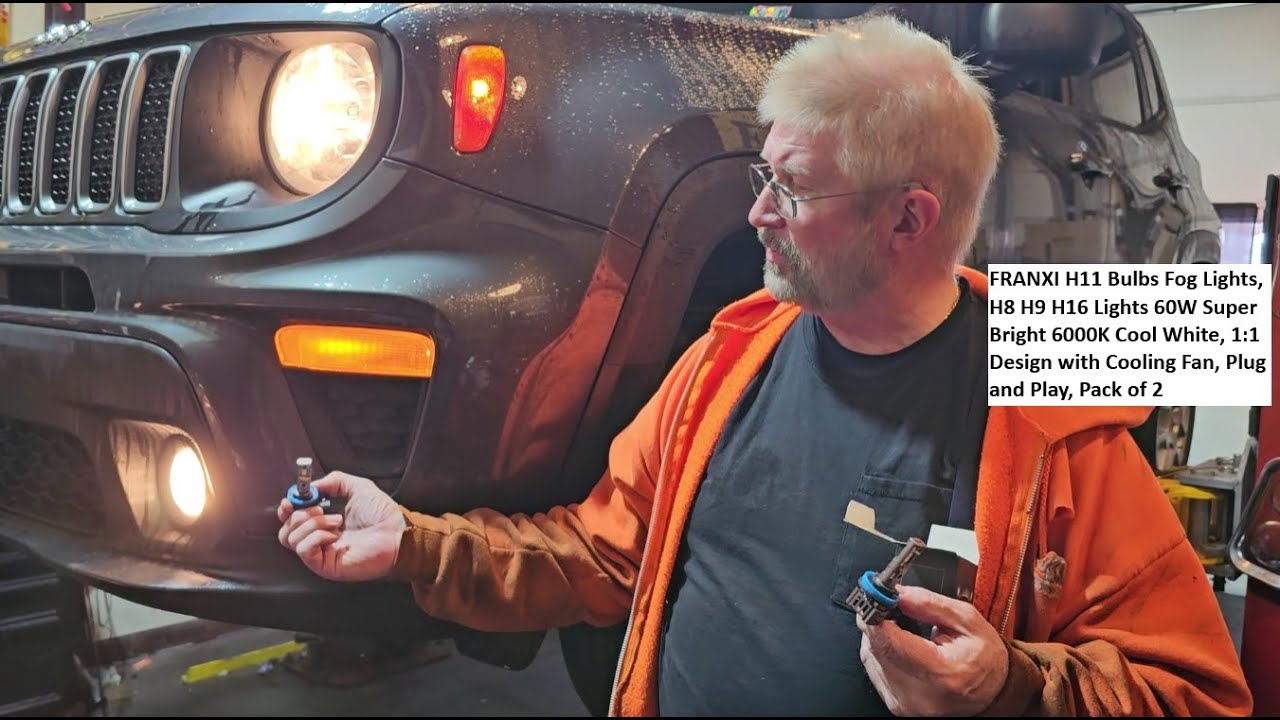 FRANXI H11 Bulbs Fog Lights, H8 H9 H16 Lights 60W Super Bright 6000K ...
