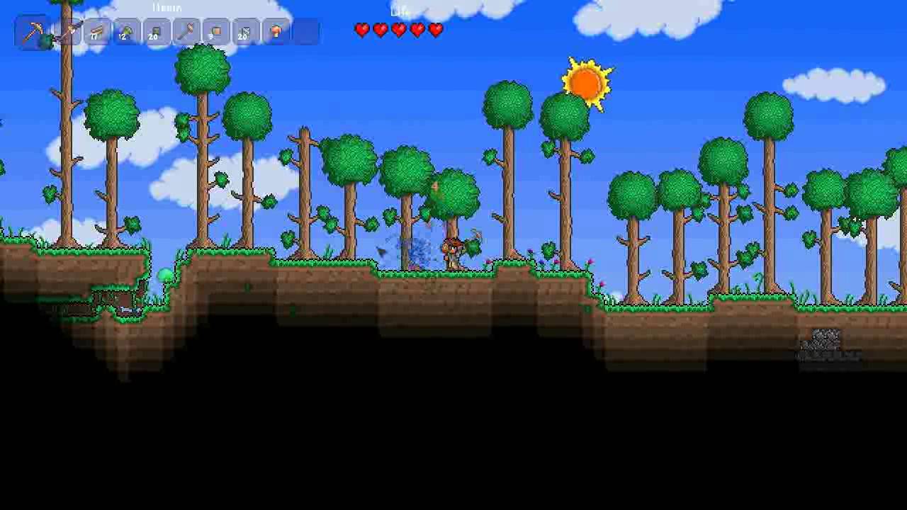 Terraria Tutorial - First Steps - YouTube
