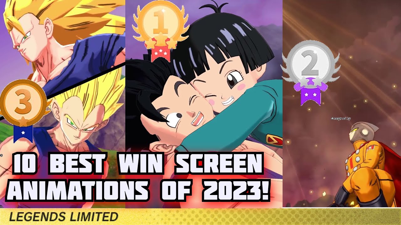 10 Best Win Screen Animations of 2023! ( Dragon Ball Legends ) - YouTube