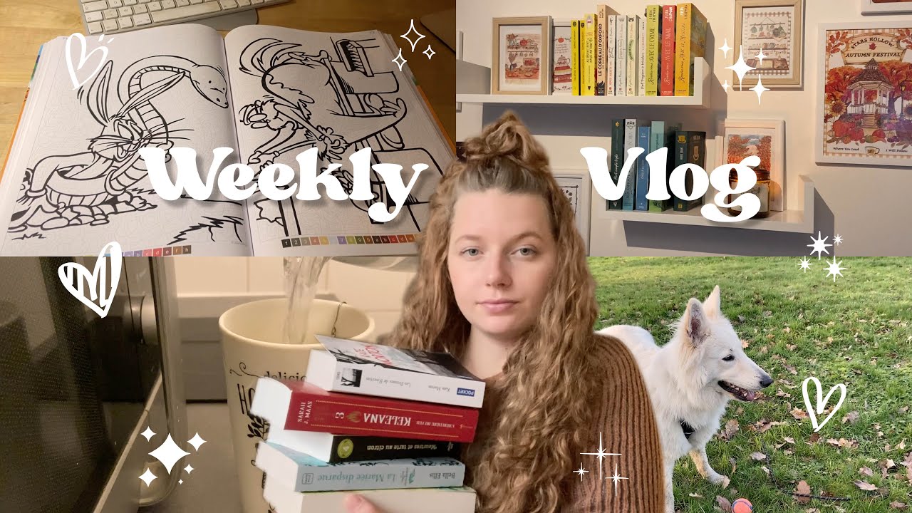 Vlog 76 📚 Book haul et coloriage mystère 🧡 - YouTube