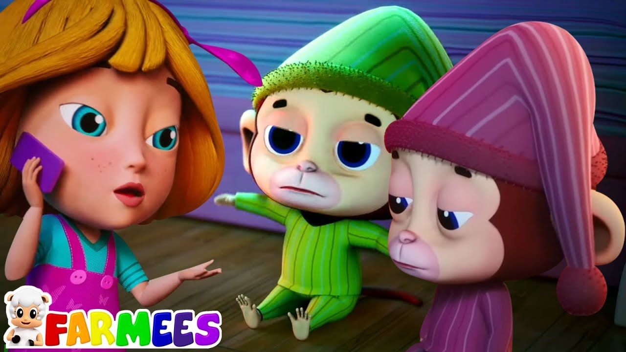 Cinque Scimmiette Divertimento Apprendimento Canzone Per Bambini - YouTube