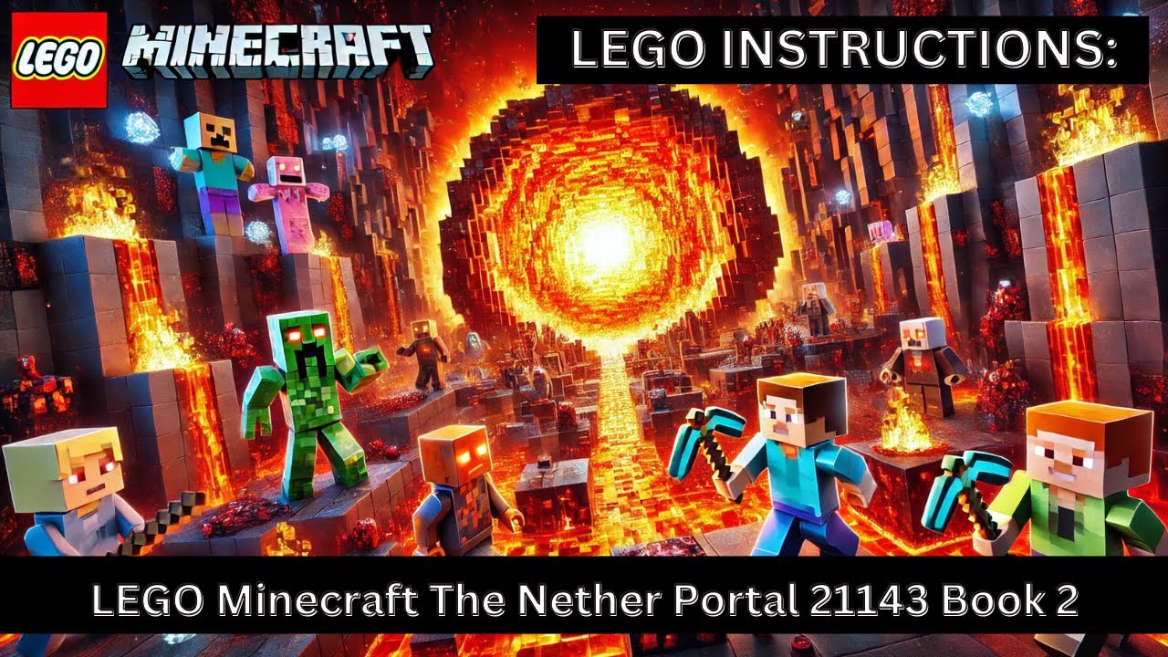 🔥 LEGO INSTRUCTIONS: LEGO Minecraft Nether Portal 21143 – Build, Play ...