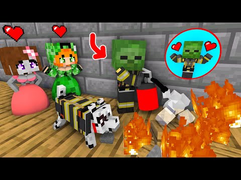 Monster School : Baby Zombie Firefighter and Firefighter Dog - Sad ...