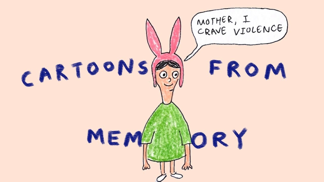 Drawing Cartoon Characters from Memory - YouTube