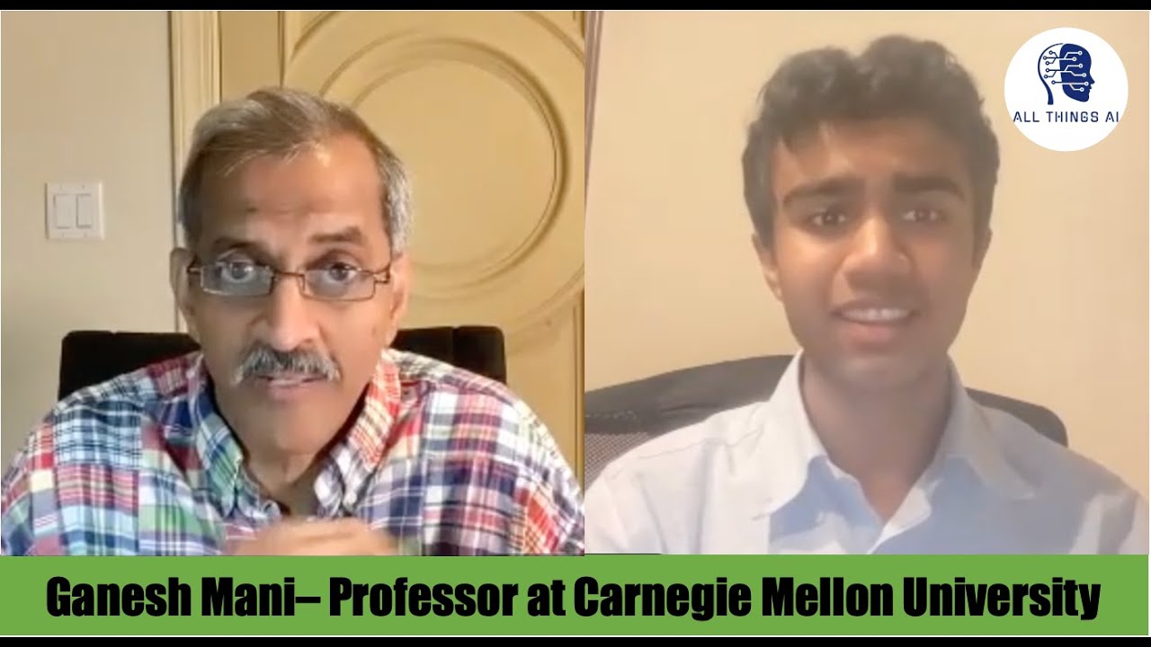 Ganesh Mani discusses AI regulation, his past experiences in AI, and gives advice to Gen Z - YouTube