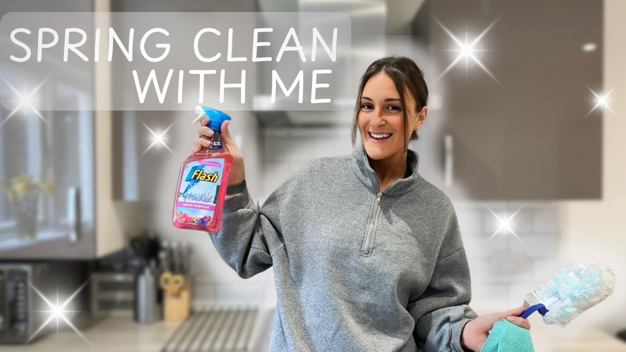 SPRING CLEAN WITH ME - Spring cleaning checklist! Extreme cleaning ...