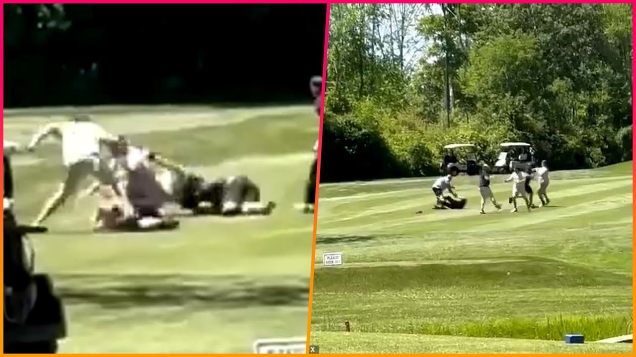 Father's Day brawl at Ohio golf course as two groups come to blows ...