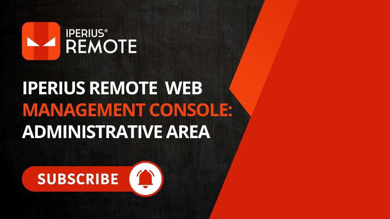 Iperius Remote Management Console: Web Administrative Area | Full ...