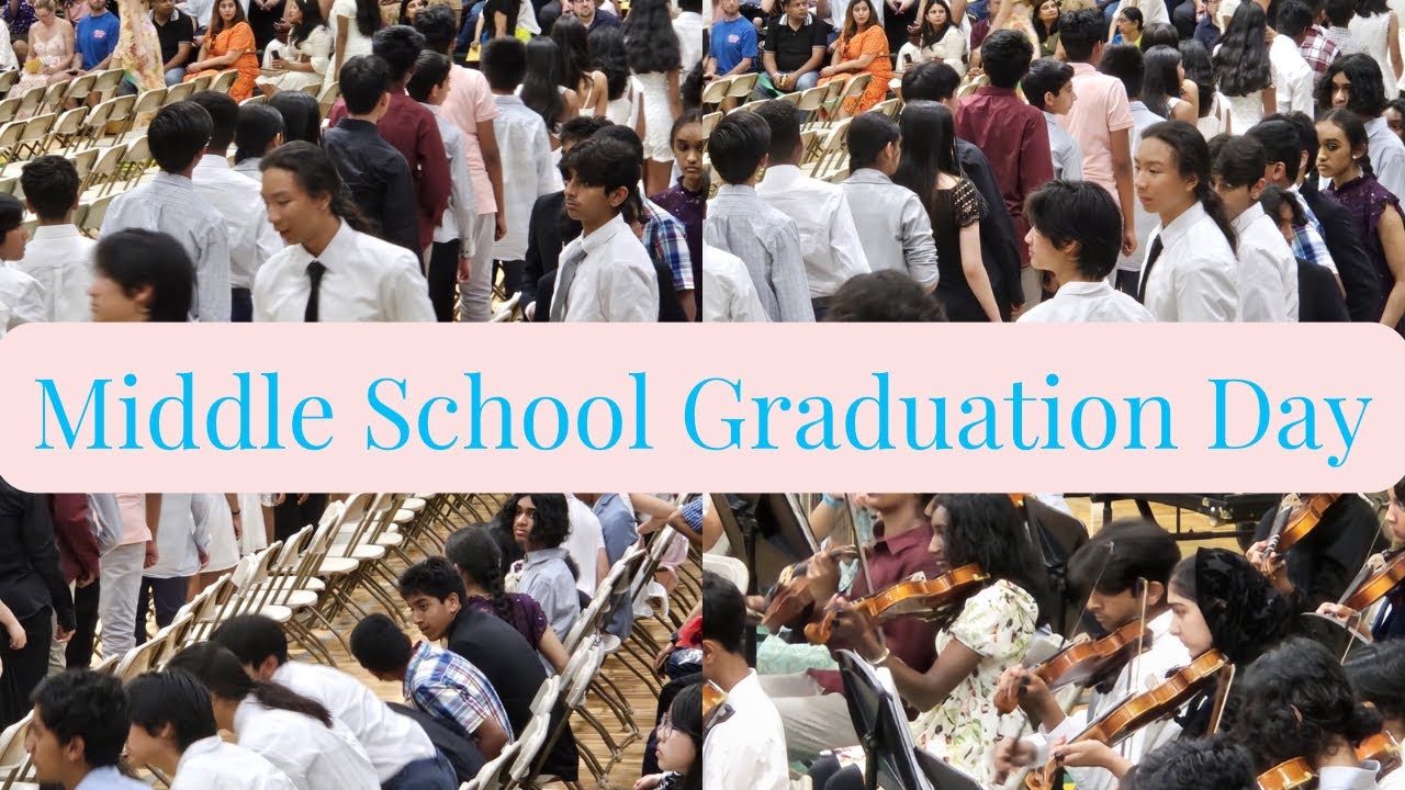Middle School Graduation Day, Orchestra Performance (my son ...