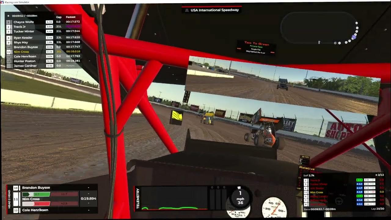 iRacing VR - 410 Sprints Fixed at USA - Week 1 Season 1 2023 #2 - YouTube