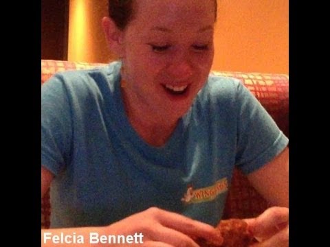 Wingdings "Wall of Flame" Hot Wing Challenger - Felicia Bennett - YouTube
