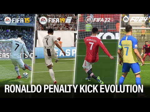 Ronaldo's Penalty Kick Evolution | A 10 Year Journey in FIFA (15 - 24)