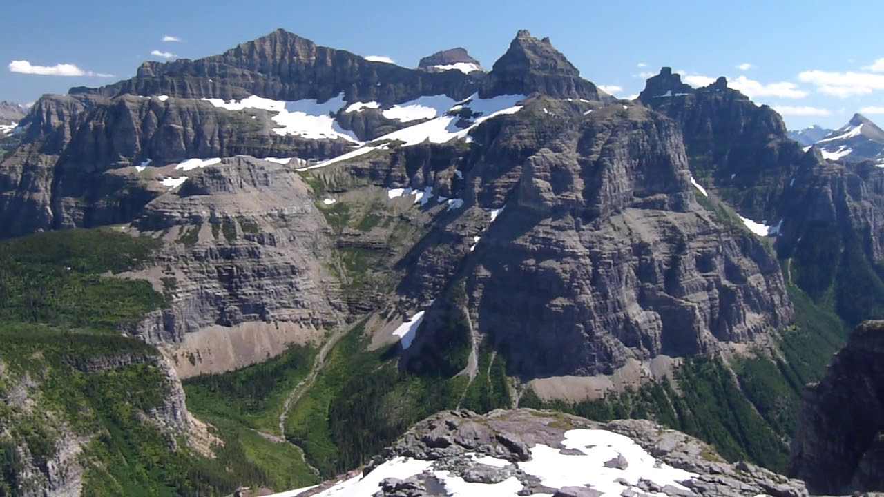 Glacier National Park: Boulder Pass Overlook above Boulder Pass Trail - YouTube