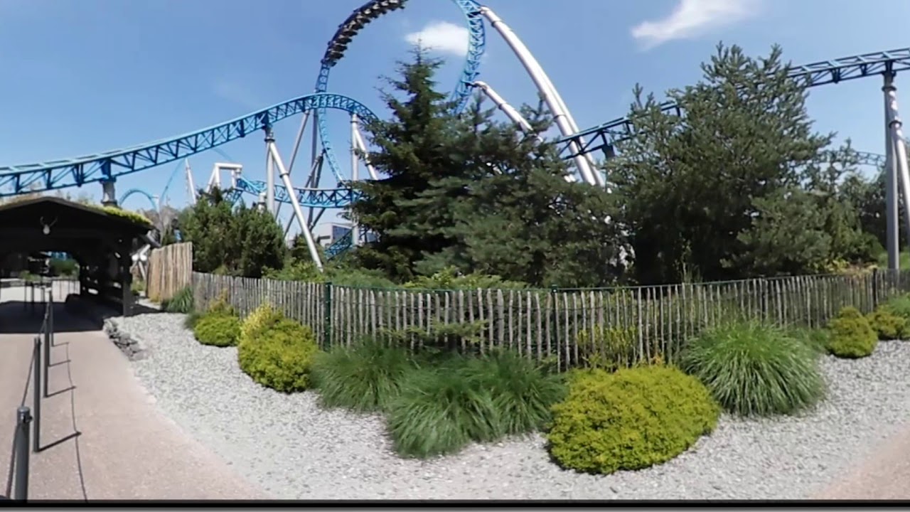 BLUE FIRE - Europa Park - Offride 360° - GFcoaster (2018) - YouTube