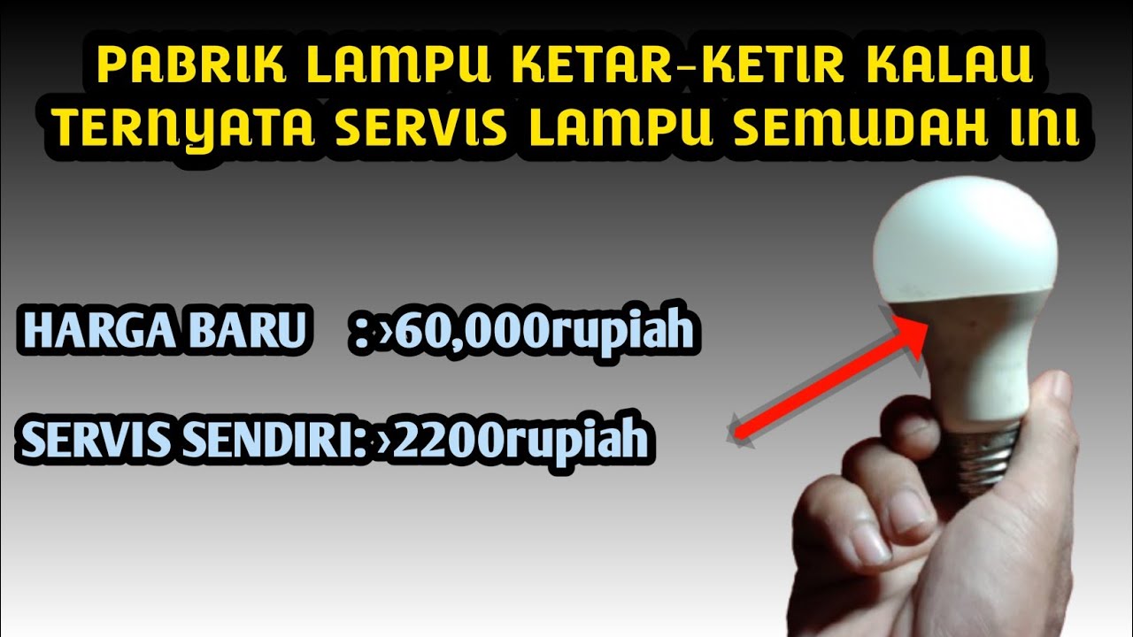 cara servis lampu led philips 10 Watt dengan mudah - YouTube
