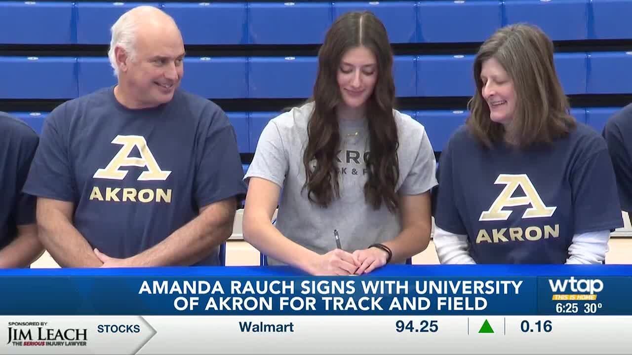 Amanda Rauch going from Vincent to Akron for track and field - YouTube