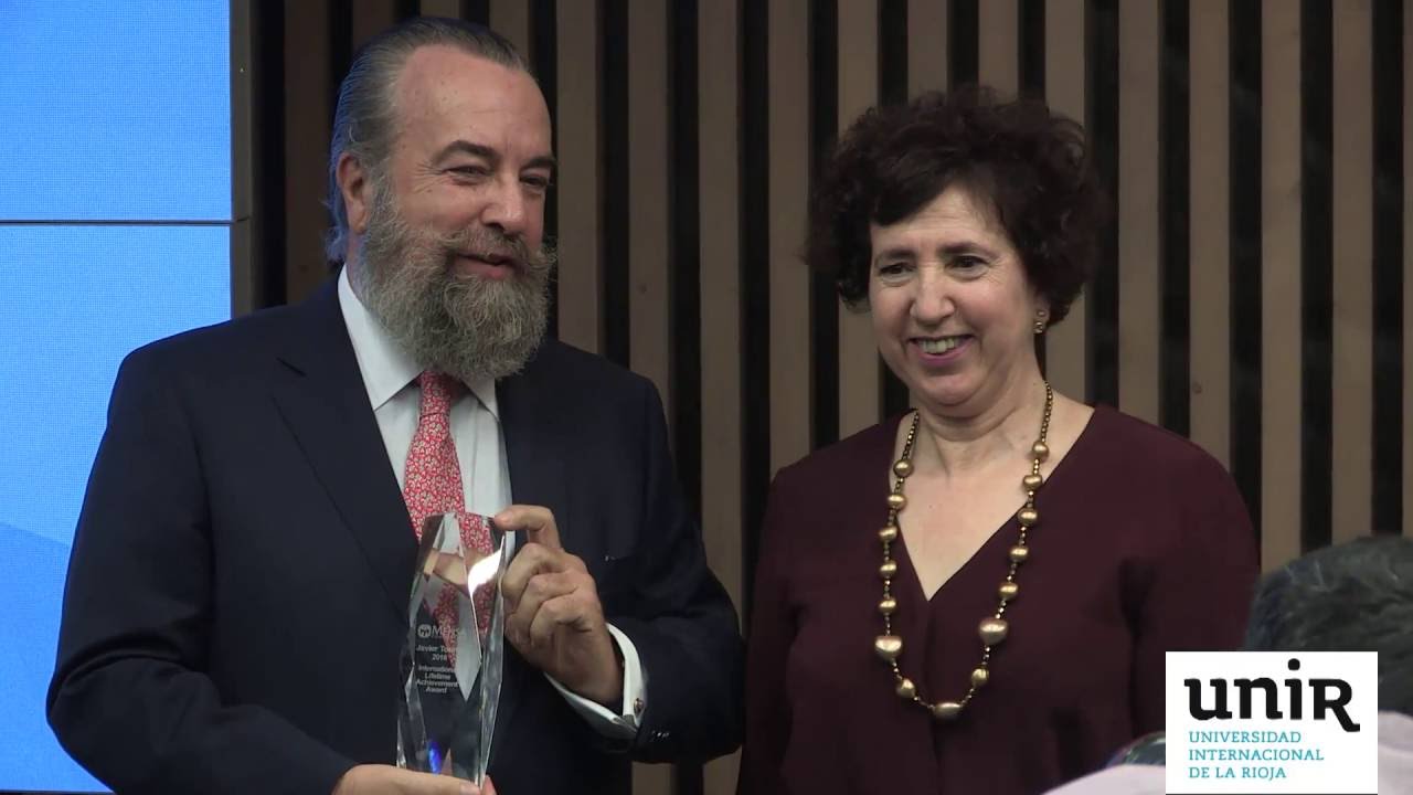 UNIR. Javier Tourón recibe el galardón International Lifetime ...
