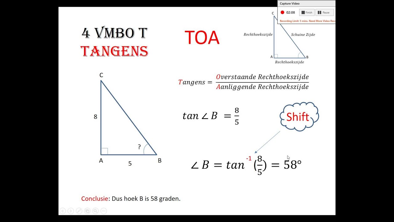 Shift Tangens Hoeken 3T 4T - YouTube