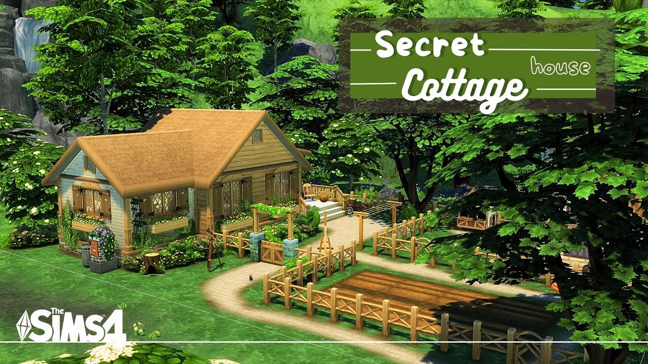 SECRET COTTAGE [no CC] • The Sims 4: Speed Build ️ - YouTube