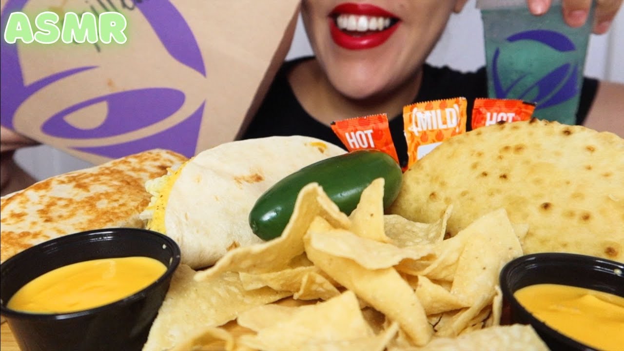 ASMR TACO BELL LUXE CRAVING BOX - YouTube