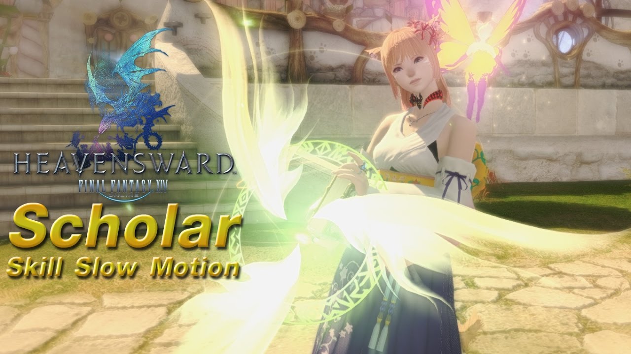 [FFXIV] Scholar - Skill Slow Motion Animation - YouTube