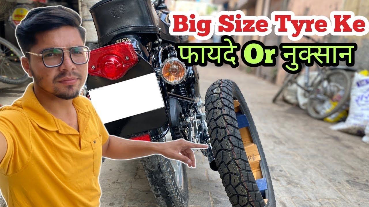 Bullet Big Size Tyre Fayde Or Nuksan Detail Vlog - YouTube