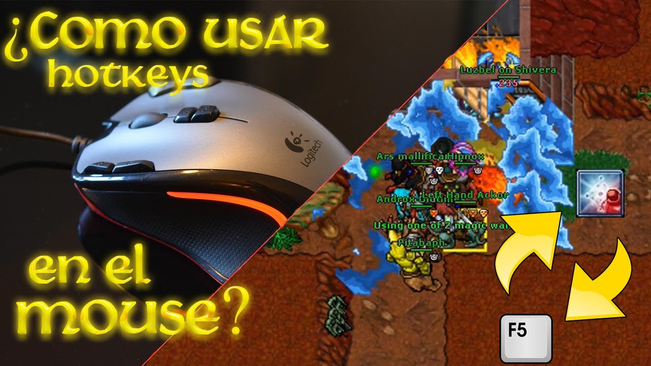 Tibia - como usar hotkeys en el mouse? - YouTube