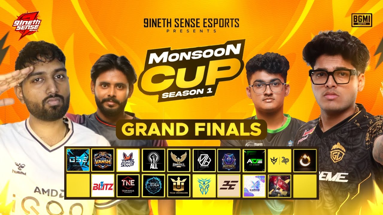 MONSOON CUP SEASON 1 GRAND FINALS DAY - 1 | PRESENTED BY 9INETH SENSE ...