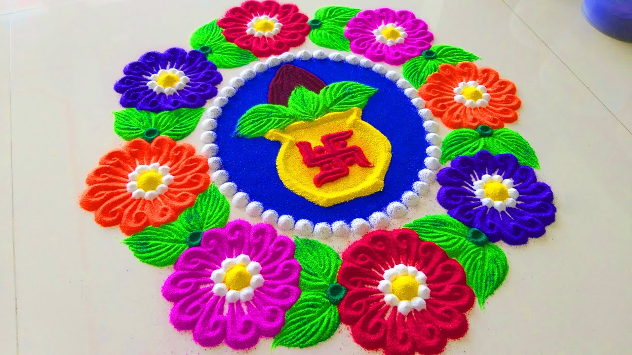 Beautiful Diwali Big and Latest New Rangoli Designs 2024 | इस दिवाली पर ...