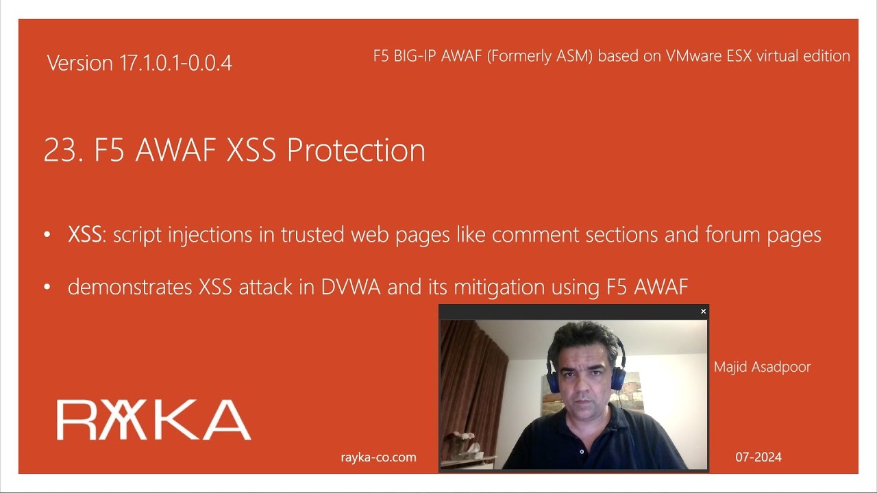 23. F5 AWAF XSS Protection - YouTube
