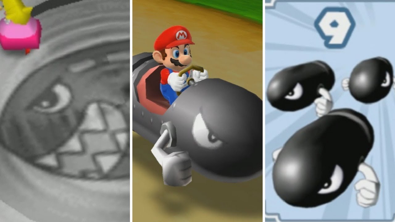 Evolution of Bullet Bill Minigames in Mario Party (1998-2018) - YouTube
